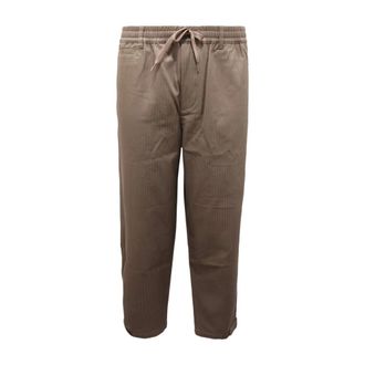 Armani Gestreifte Hose in gr&uuml;ner Farbe - - Trousers - Herren - Braun - XL