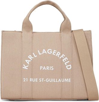 Karl Lagerfeld Shopper - RUE ST-GUILLAUME KLEINE QUADRATISCHE TOTE-BAG - Gr. unisize - in Braun - f&uuml;r Damen