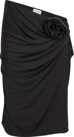 Magda Butrym Rose-Appliqu&eacute; Skirt Size S