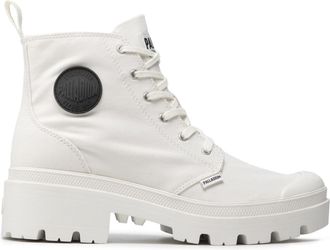 Palladium Schn&uuml;rstiefeletten Palladium Pallabase Twill 96907-116-M Wei&szlig;