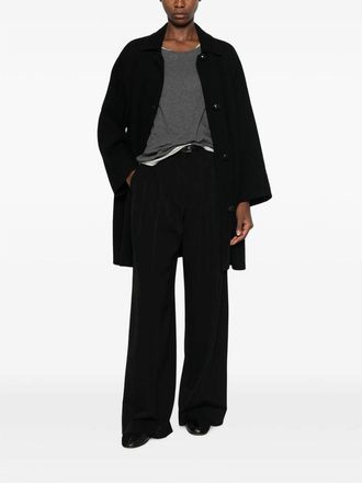 The Row Virgin Wool Coat - Black