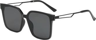 Generic Lunettes De Soleil R&eacute;tro Carr&eacute;es For Hommes Et Femmes, Id&eacute;ales For La Photographie De Rue, Les Vacances Et Les F&ecirc;tes.(Black)