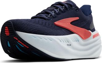 Brooks Damen Glycerin Max Sneaker, Peacoat/Blue Ribbon/Hot Coral, 42.5 EU