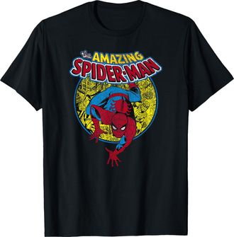 MARVEL Amazing Spider-Man Vintage Comic Graphic T-Shirt