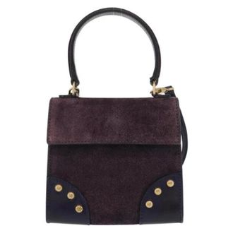 Celine Sac Mini en Daim Pre-owned - Femme - Pre-owned - Violet - Taille: ONE Size