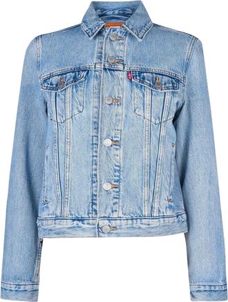 Levi's Ex Truckerjacke f&uuml;r Damen, Boyfriend - locker geschnitten (Hellblau)