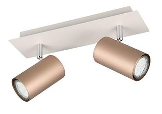 Trio Trio Leuchten Barre des spots MARLEY 802400265, Métal Coffee/Gris chaud, excl. 2x GU10