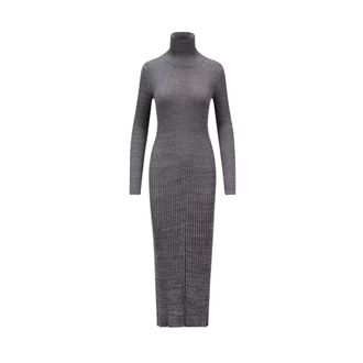 Moncler Turtleneck Strickkleid - - Dresses - Damen - Grau - L