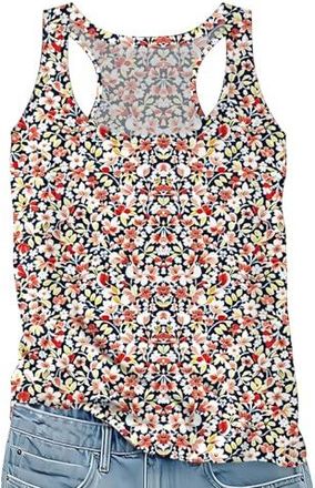 Generic Debardeur Femme Chic et &eacute;l&eacute;gant Chemisier sans Manche Imprim&eacute; D&eacute;bardeur Crop Top Ete Haut Chic et Elegant Caraco Vetement Femme Ete Veste Tee Shirt sa