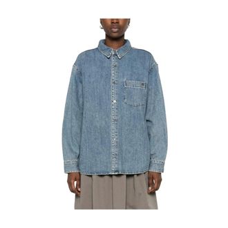 Low Classic LOW Classic - Veste chemise en denim - Femme - Blouses et Chemises - Bleu - Taille: 38 FR