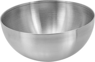 Garneck Salatschüssel und Silber Koreanische Metallschale für Obst Salat Snacks Langlebig Stapelbar Leicht für Täglichen Gebrauch und Outdoor Einsatz