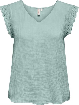 Only Damen Onlthyra Sl Mix Top Noos WVN, Harbor Gray, XX-Small