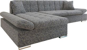 Mirjan24 Ecksofa Malwi Premium mit Regulierbare Armlehnen L-Form Sofa vom Hersteller Eckcouch mit Schlaffunktion + Bettkasten Couch Wohnlandschaft (Corbett 78,