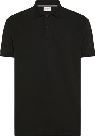 Sun 68 Homme, Tops, Noir, Taille: 2XL Polo Big Logo on Sleeve S/S