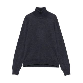 Maison Margiela Blauer Rollkragenpullover Wolle - - Knitwear - Damen - Blau - M