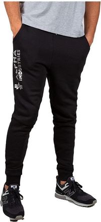 Alpha Industries Alpha Industries Herren Basic Jogger AI Foil Print Hose, Black/Metalsilver, S