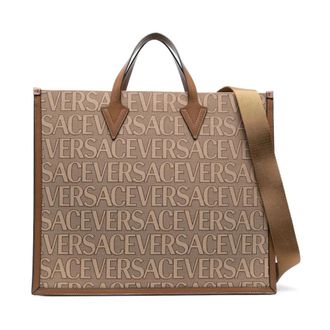 Versace Femme, Sacs, Brun, Taille: ONE Size Tote Bags