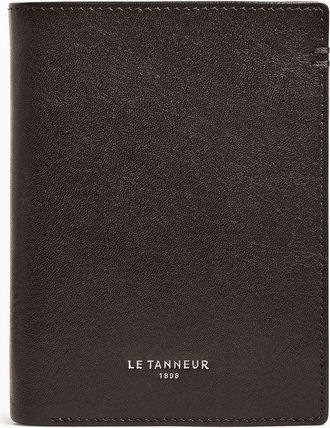 Le Tanneur Portefeuille vertical zipp&eacute; Lucien en cuir huil&eacute;