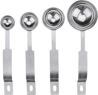 Städter 509207 Messlöffel Set, 4-teilig, Silber, 1 - Pack