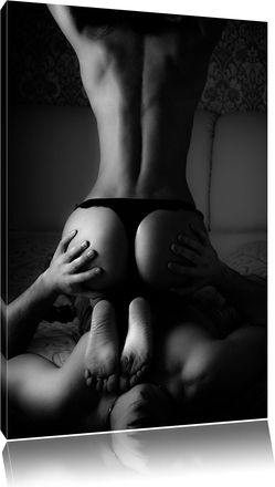 Pixxprint Erotisches Paar, Größe: 120x80cm, Leinwandbild, fertig gespannt, Wandbild, Dekoration, Kunstdruck, kein Poster