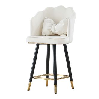 Generic Barhocker, hohe Barhocker, K&uuml;chenthekenst&uuml;hle mit R&uuml;cken- und Fu&szlig;st&uuml;tze, hohe Barhocker f&uuml;r Kneipen und Esszimmer