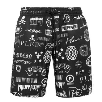 Philipp Plein Herren, Bademode, Schwarzk, 3XLGr&ouml;&szlig;e
