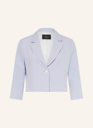 s.Oliver Black Label S.Oliver Black Label Cropped-Blazer Mit 3/4-Arm blau