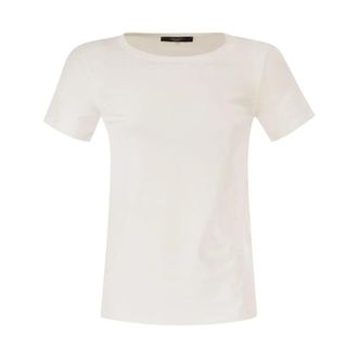 Max Mara Baumwoll-T-Shirt - - Tops - Damen - Wei&szlig; - XS