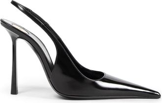 Saint Laurent Vendome Slinback Pumps in Glazed Leather