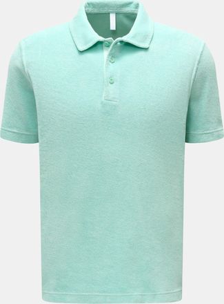 04651/ Herren - Frottee-Poloshirt Terry Polo mintgrün