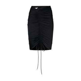 Balenciaga Geraffter Stoff Mini Rock - - Skirts - Damen - Schwarzk - S