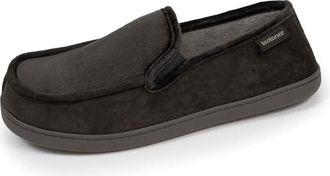 Isotoner Chaussons pantoufles Mocassins homme semelle à mémoire de forme, 45 EU, gris
