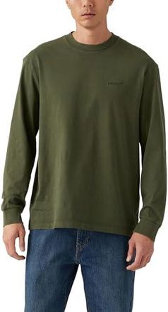 Levi's Homme T-Shirt Graphique Manche Longue Authentic Garment Dye Duffel Bag Green M