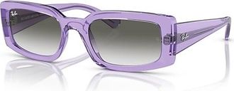 Ray-Ban Kiliane Bio-based Sonnenbrillen Violett Transparent Fassung Grau Glas 54-21