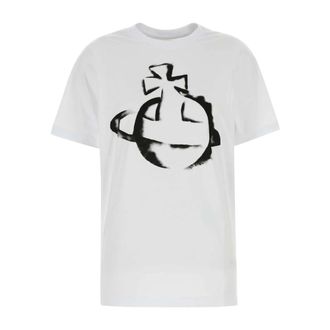 Vivienne Westwood Oversize Wei&szlig;e Baumwoll-T-Shirt - - Tops - Damen - Wei&szlig; - XS