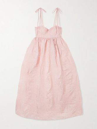 Cecilie Bahnsen Alena Midikleid Aus Jacquard - Pink