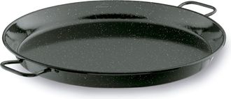 Lacor 60186 - Paella-Pfanne, Mini-Paellapfanne, ideal zum Präsentieren, Servieren und Kochen, Abdeckung mit emailliertem Stahl, Durchmesser 36 cm