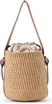 Chlo&eacute; Petit panier Woody en cuir