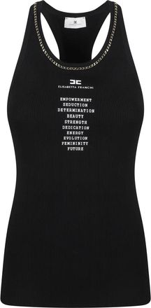 Elisabetta Franchi Femme, Tops, Noir, Taille: 40 FR T-shirts et polos Elisabetta Franchi