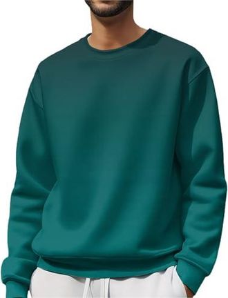 Generic Sweats pour homme - Imprimé Halloween - Mignon - Décontracté et tendance - Col rond - Polyester épais - Pull à capuche simple - Pull dhiver coupe ajus
