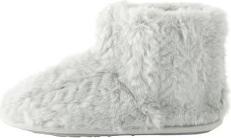 Next Femme Chaussons Bottines en Fausse Fourrure Gris 37
