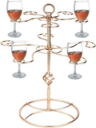 Generic Getr&auml;nkebaum - 2 Ebenen 10 Halter Getr&auml;nkedisplay,Champagnerturm St&auml;nder - F&uuml;r Zuhause K&uuml;che Hochzeit Restaurant Party Bar