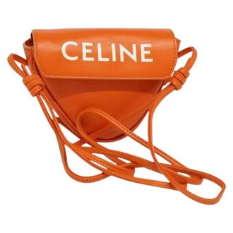 Celine Sac bandouli&egrave;re mini vintage Pre-owned - Femme - Pre-owned - Orange - Taille: ONE Size