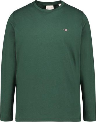GANT Herren T-Shirts gr&uuml;n Baumwolle