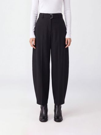 sacai Pantalon de tailleur large &agrave; taille haute en m&eacute;lange de laine