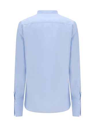 Fendi Womens Cotton Poplin Shirt Celeste