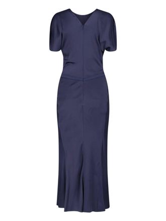 Victoria Beckham Womens Dresses Blue Acetate