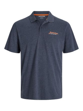 Jack & Jones Herren Jjerik Polo Ss Poloshirt, Navy Blazer/Detail:m&eacute;lange, M