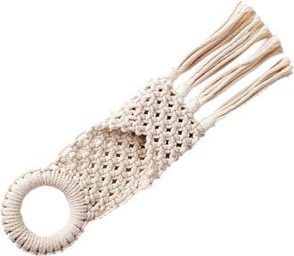 Valiclud Makramee Wandteppich Baumwollfaden Handgefertigter Gewebter Wandbehang Mit Aufbewahrungstasche Bohemian Chic Wohnraum Dekor