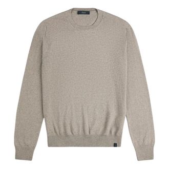 Fay Rundhals-Strickpullover - - Knitwear - Herren - Beige - S